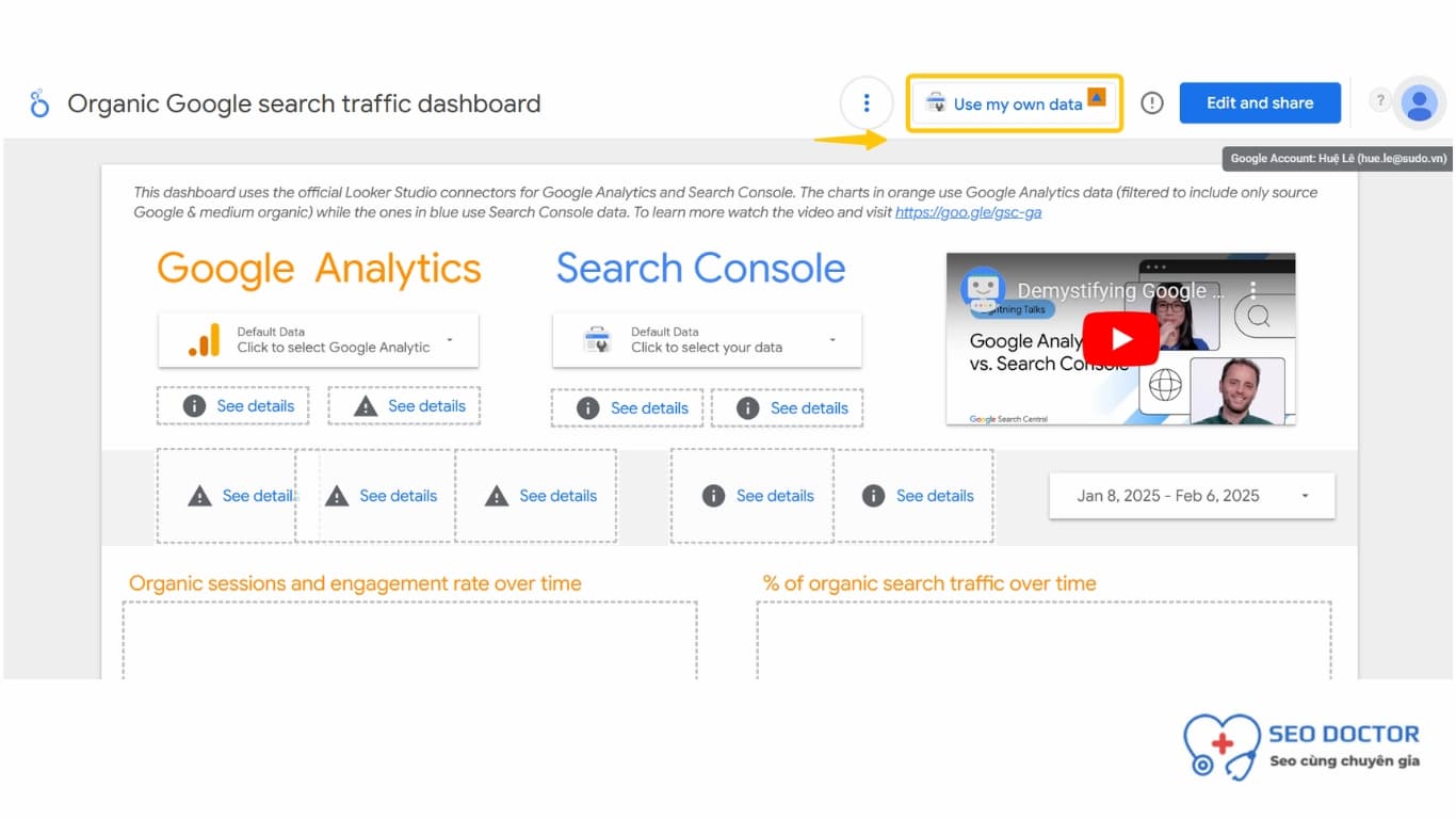 Hướng dẫn kết hợp Google Search Console và Google Analytics